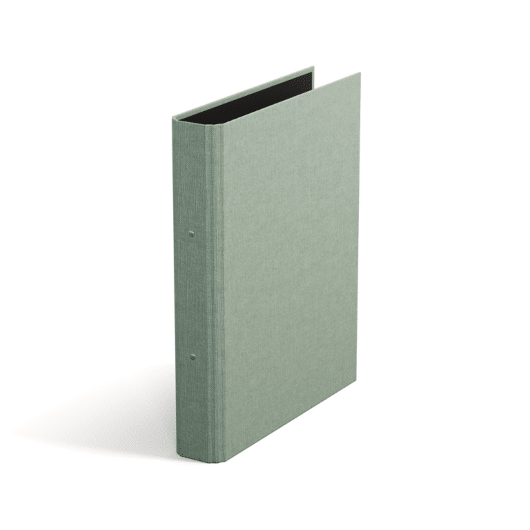 Ringbind, A4 – Sand, grå, grøn, sort eller lysegrå | i stof